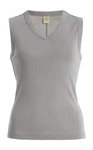FLORE FLORE Jill Cotton Tank Top - Grey