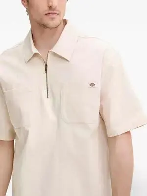 Dickies Half-zip Logo-patch Polo Shirt