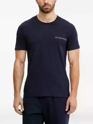 Armani Exchange Logo-print T-shirt - Blue