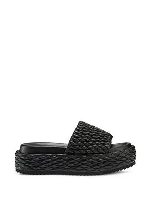 Bogner Sorrento Quilted Flatform Slides