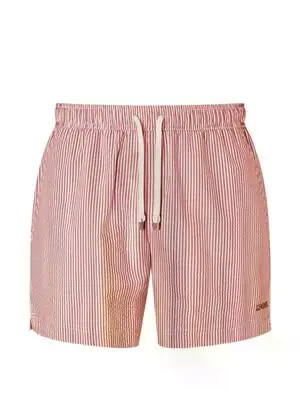 Zegna Striped Swim Shorts - Pink