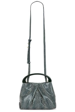 Dries Van Noten Dries Van Noten Pleated Calf Leather Crisp Bag Emerald