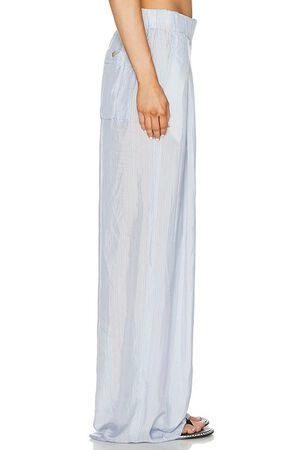 Dries Van Noten Pila Wide Leg Trousers - Light Blue