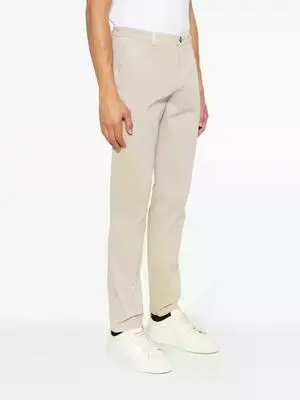 Boggi Milano Straight-leg Stretch-cotton Chino Trousers - Neutrals