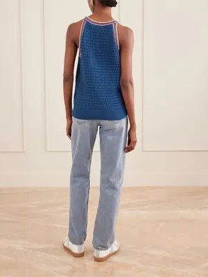 Varley Aberg Crochet-knit Cotton Tank