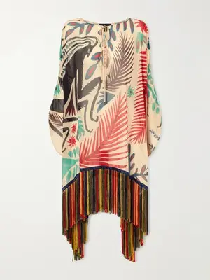 Etro Woven Fringe Mini Dress - Multi