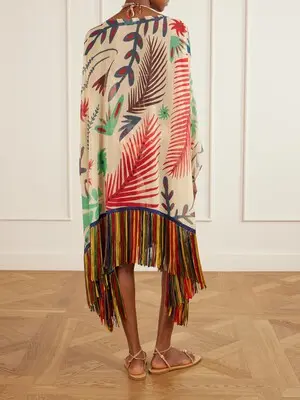 Etro Woven Fringe Mini Dress