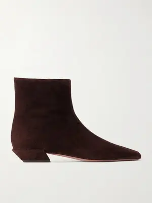 Paris Texas Bettina Suede Ankle Boots - Brown