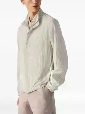 Zegna Striped Silk Jacket