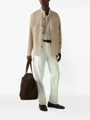 Zegna Oasi Lino Pocket Overshirt