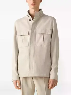 Zegna Oasi Lino Field Jacket