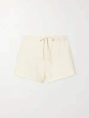 Suzie Kondi Cotton-bouclé Drawstring Shorts