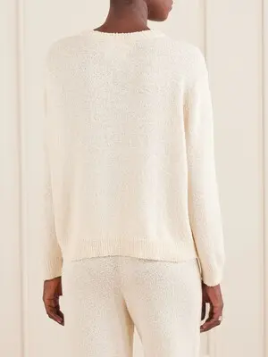Suzie Kondi Kismet Knitted Cotton Sweater - Neutrals