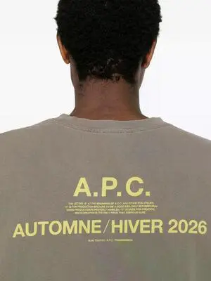 A.p.c. Logo Print Crewneck T-shirt
