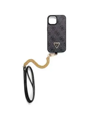 Guess Logo-detail Iphone 15 Phone Case - Black