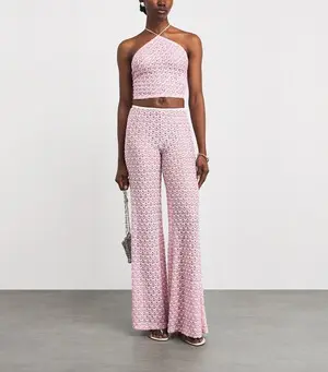 Missoni Metallic Halterneck Top - Pink