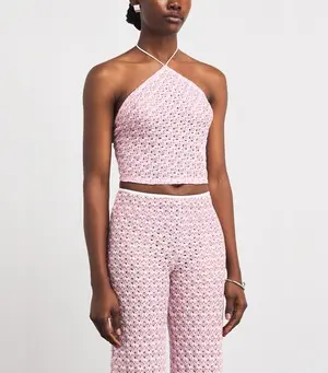 Missoni Metallic Halterneck Top - Pink