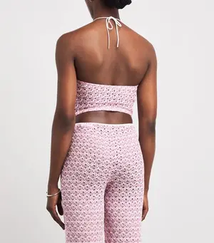 Missoni Metallic Halterneck Top - Pink