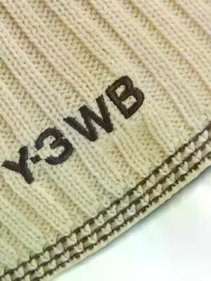 Y3 Ribbed-knit Beanie Hat With Curved Peak