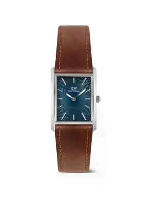 DANIEL WELLINGTON Rectangular Watch With Guilloché Dial - Blue