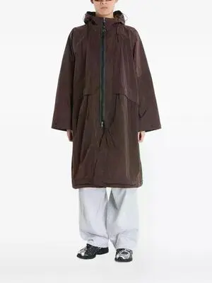 Oakley Latitude Soar Parka With Drawstring Hood And Fishtail Hem - Brown