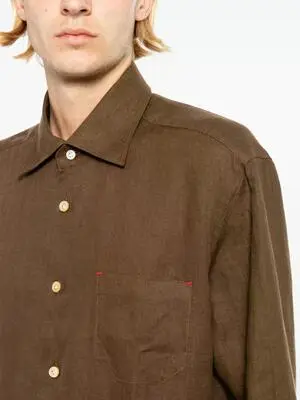 Kiton Linen Patch-pocket Shirt