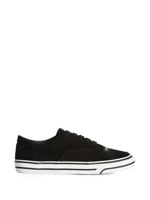 Dolce & Gabbana Dg Sailing Canvas Lace-up Sneakers - Black