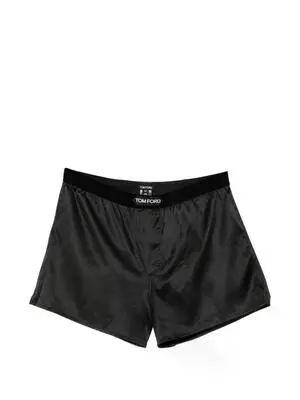 TOM FORD Logo-patched Boxer - Black