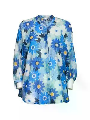 ROBERT FRIEDMAN Floral-print Puff Sleeve Shirt