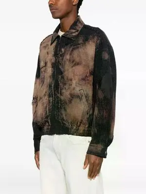 FENG CHEN WANG Tie-dye Distressed Jacket