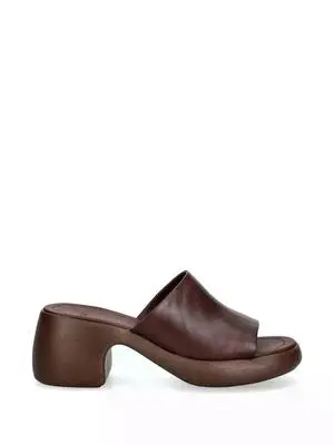 Camper Thelma Block Heel Platform Sandals - Brown