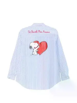 MC2 SAINT BARTH Striped Snoopy Print Shirt