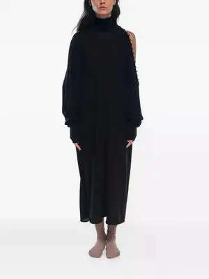 ROT Bipolar Button-fastening Dress