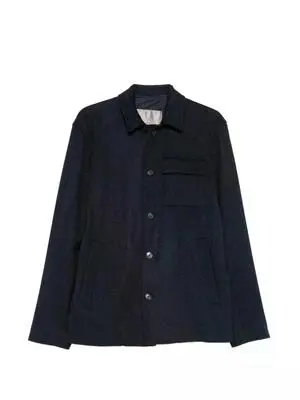 Herno Chest Flap-pocket Button-up Jacket - Blue