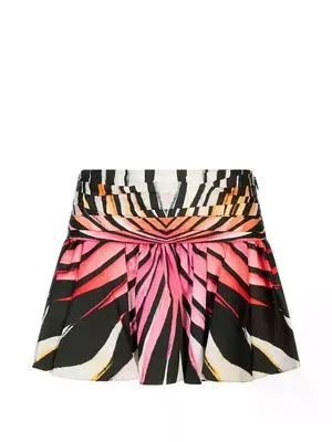 Roberto Cavalli Pleated Mini Skirt - Black