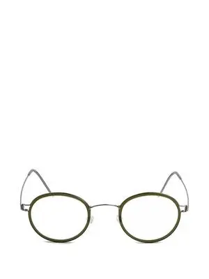LINDBERG Lex Round-frame Eyeglasses - Green