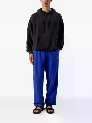American Vintage Plizzy Logo-print Track Pants - Blue