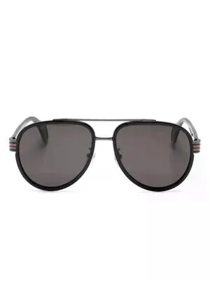 Gucci Pilot Frame Sunglasses - Black