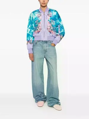 Versace Reversible Floral-print Bomber Jacket