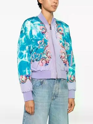 Versace Reversible Floral-print Bomber Jacket