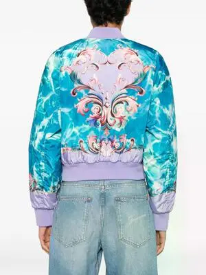 Versace Reversible Floral-print Bomber Jacket