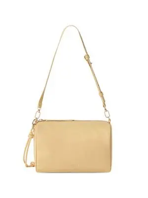 Furla Logo-debossed Leather Crossbody Bag - Neutrals