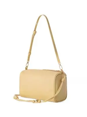 Furla Logo Debossed Leather Crossbody Bag - Neutrals