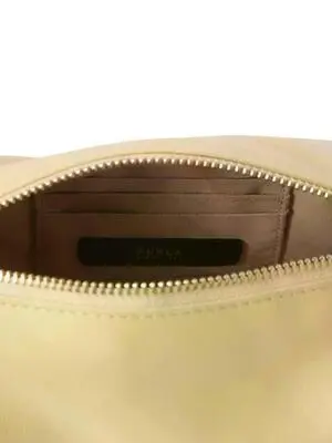 Furla Logo Debossed Leather Crossbody Bag - Neutrals