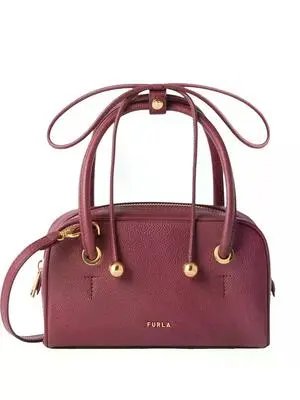 Furla Xl Dome Leather Crossbody Bag - Red
