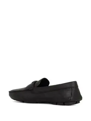 Prada Triangle-logo Leather Loafers