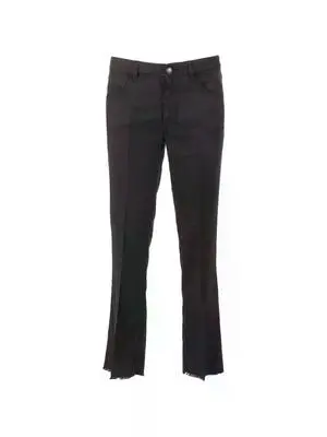 FAY Fringed-hem Five-pocket Trousers