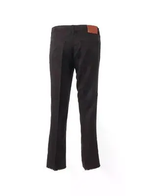 FAY Fringed-hem Five-pocket Trousers
