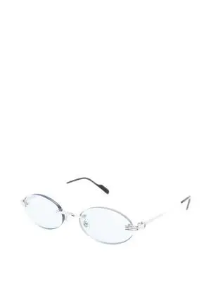 Cartier Oval Frame Rimless Sunglasses