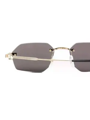 Cartier Rimless Geometric Sunglasses
